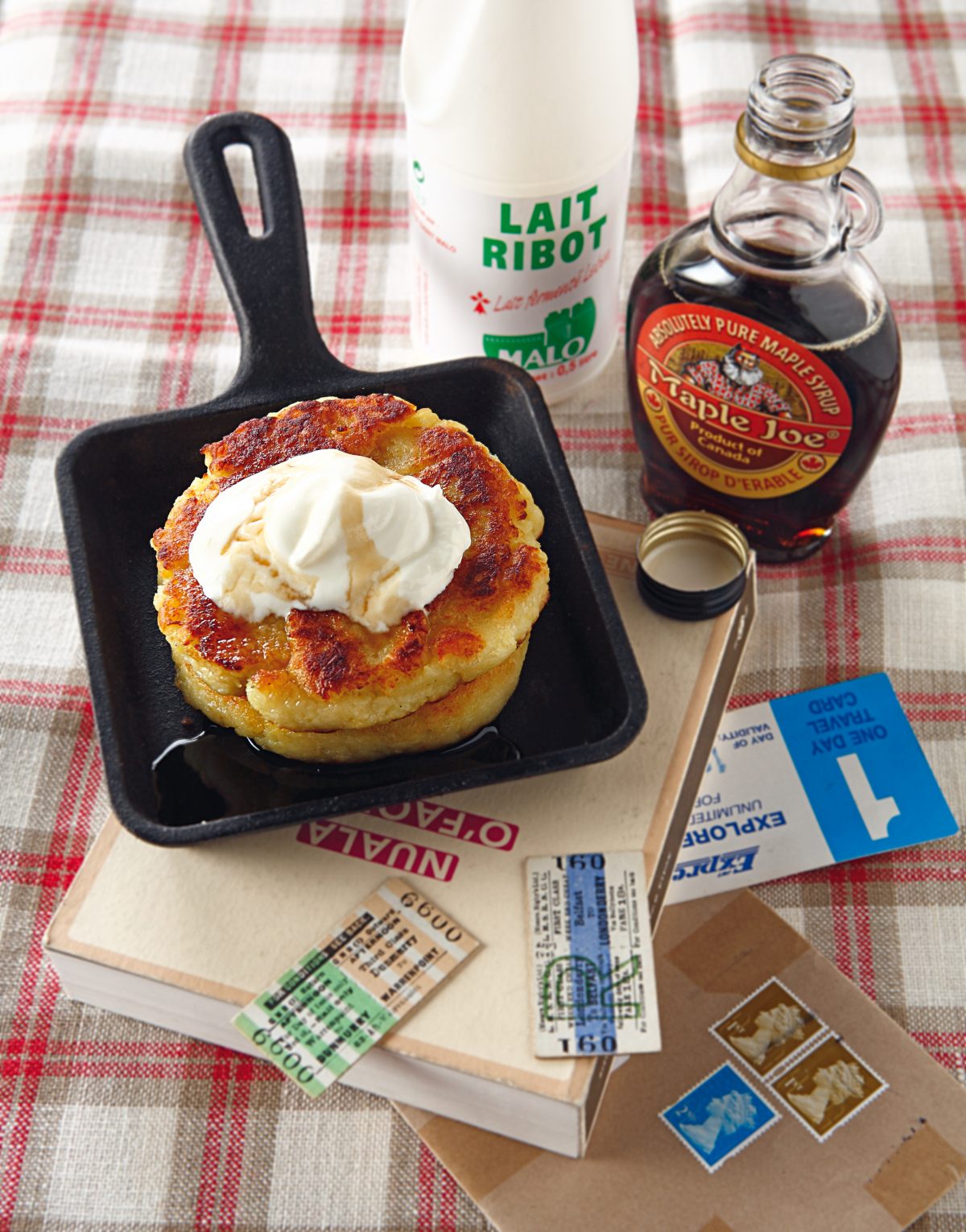 Recette de Boxty pancakes caramélisés au sirop d'érable par Julie ...