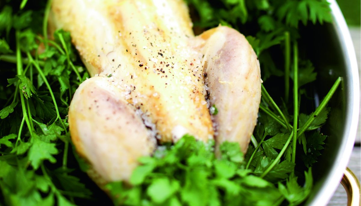 Recette de Poulet vapeur à l'orientale par Julie Andrieu - Académie du Goût