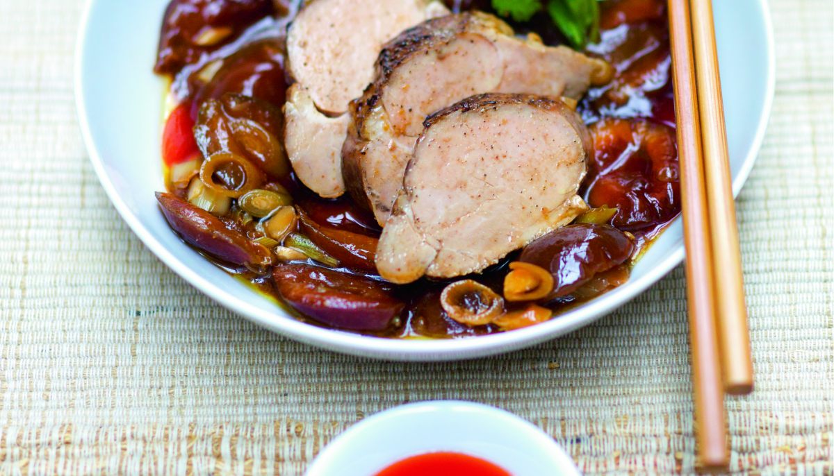 Recette de Filets mignons de porc à la citronnelle et aux reines ...