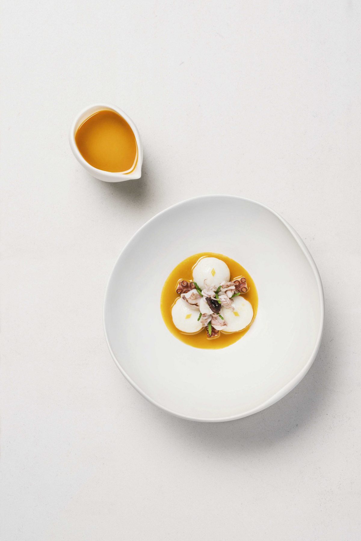 Recette de Calamar, seiche, poulpe, bouillon de poissons de roche ...