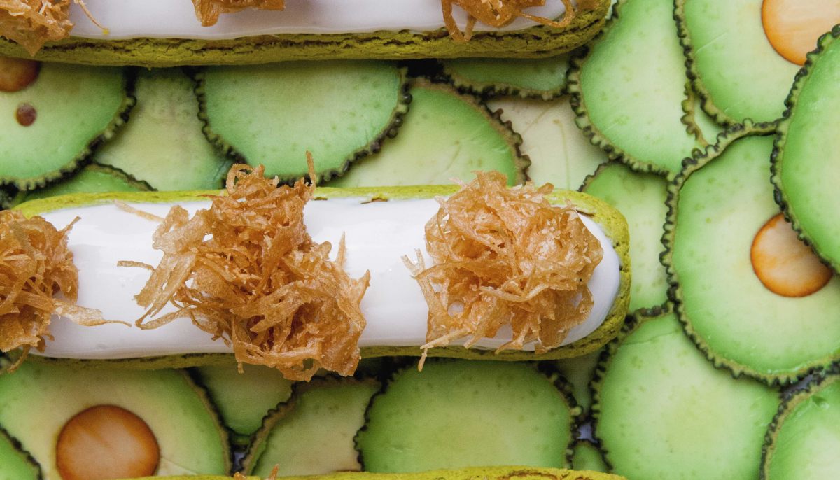 Recette d'Éclairs avocat-coco par Cédric Grolet - Académie du Goût