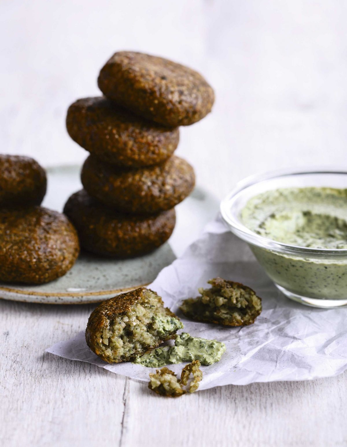 Recette de Kébbit batata : kebbé de pommes de terre, sauce yaourt et ...