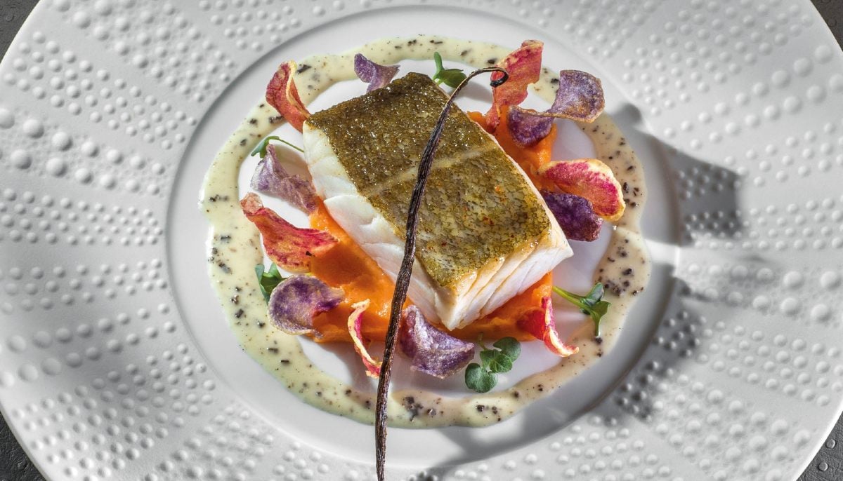 Recette de Skrei de norvège, écrasé de patate douce, beurre blanc à la ...