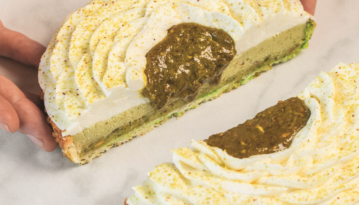 Recette de Tarte pistache fleur d'oranger par Irvin Pastry - Académie ...
